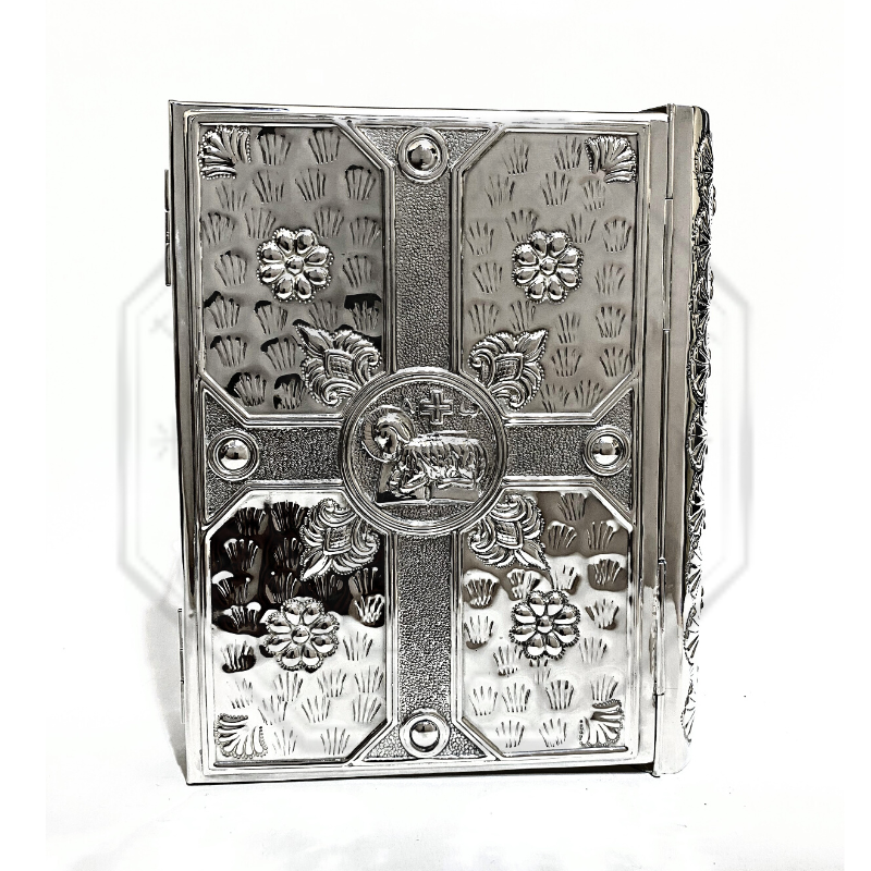 Tapa de biblia Presidencial modelo Cristo / Cordero con Piedras